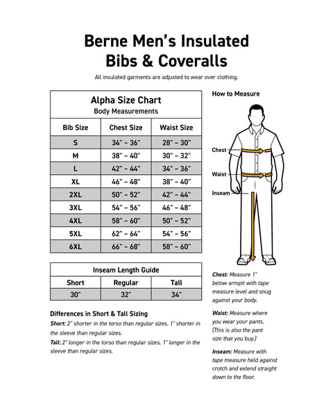 Berne Sizing Guides – The Western Company