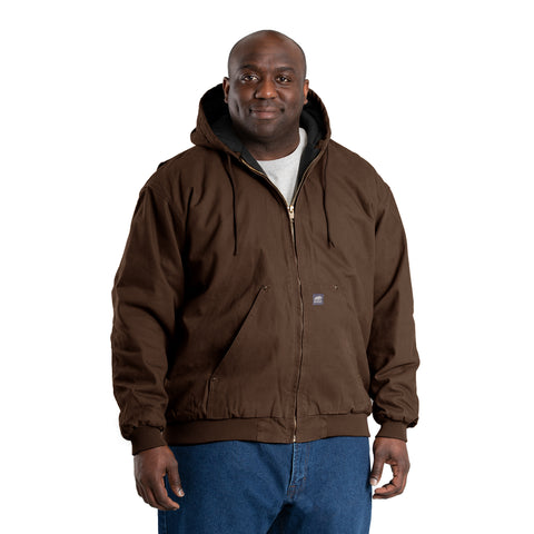 Men's Washed Duck Hooded Outdoor Work Jacket – Berne Apparel