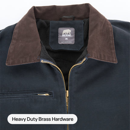 Men's Washed Gasoline Jacket | Corduroy Collar – Berne Apparel