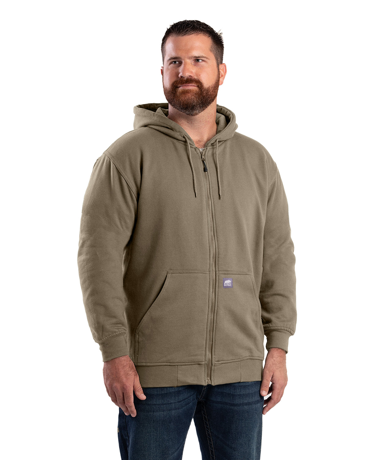 Men's Thermal-Lined Full-Zip Hooded Sweatshirt