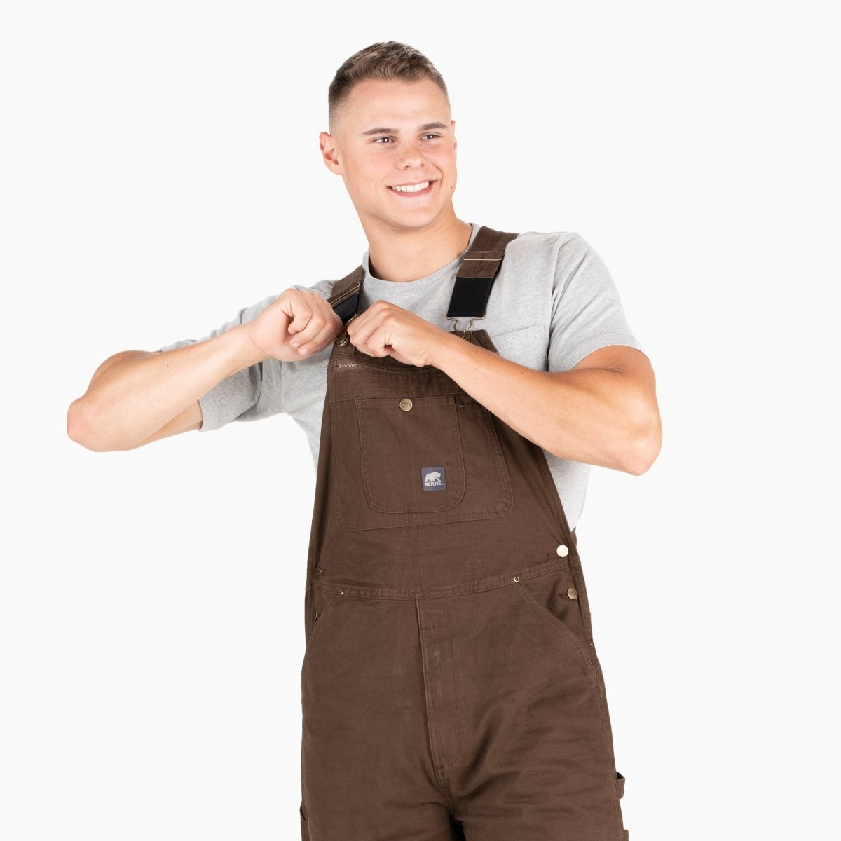 Men's Unlined Washed Duck Bib Overall – Berne Apparel